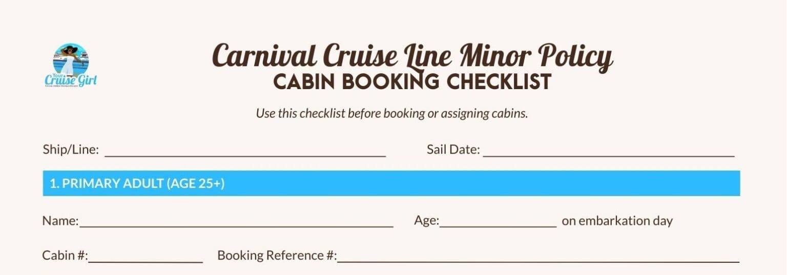 Carnival Cruise Line Minor Policy: How to Book with Confidence – Your ...